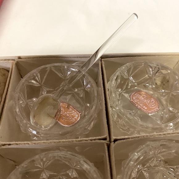 Accents | Bohemia Glass Round Salts Condiment Original Labels ...